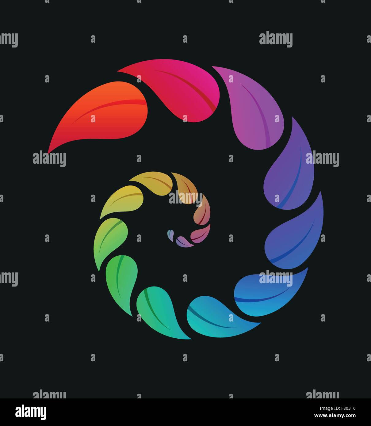 Dark Green Leave Stock Vector Images - Alamy