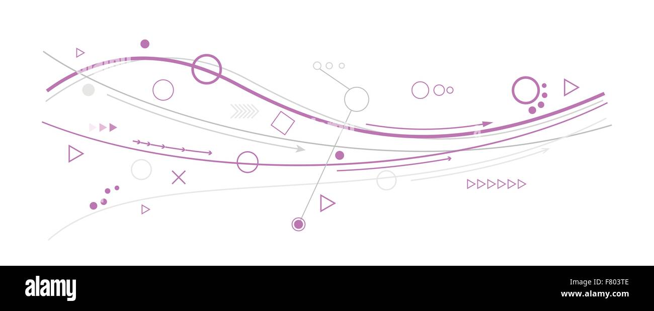 purple lines, circles and different symbols Stock Vector Image & Art ...