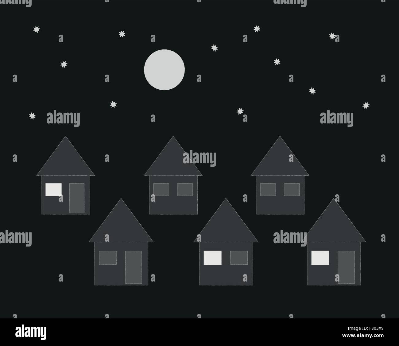 Night time dark light Stock Vector Images - Alamy