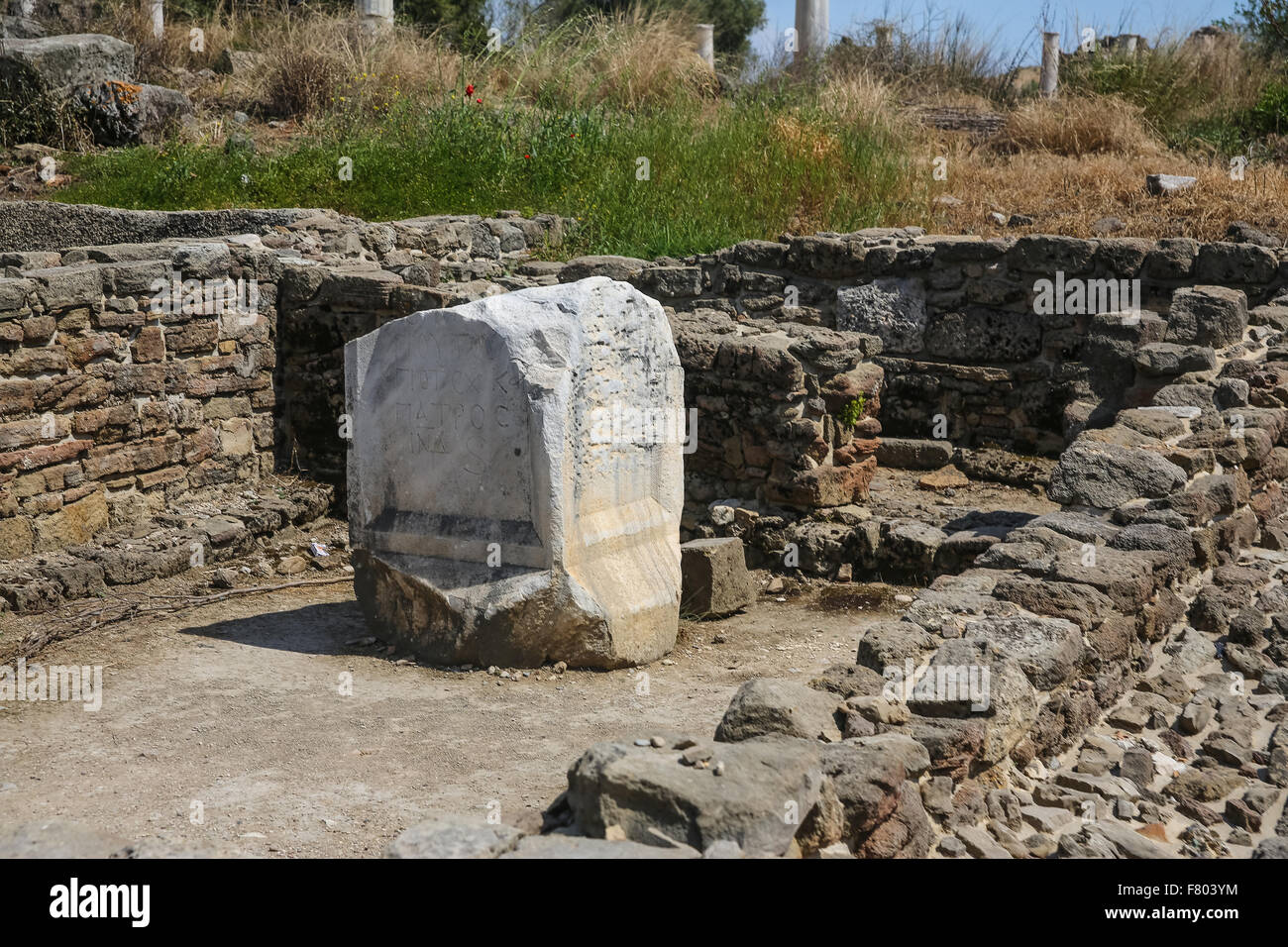 Ancient Side ruins in Turkey Kemer Antalya Stock Photo - Alamy