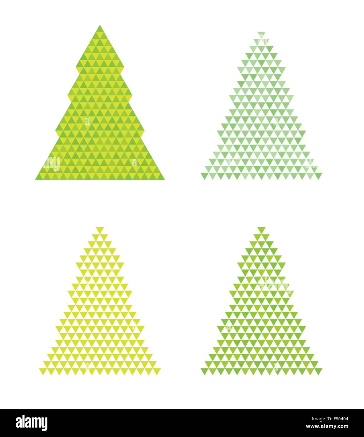 abstract trees with reversed triangle on the top Stock Vector Image ...