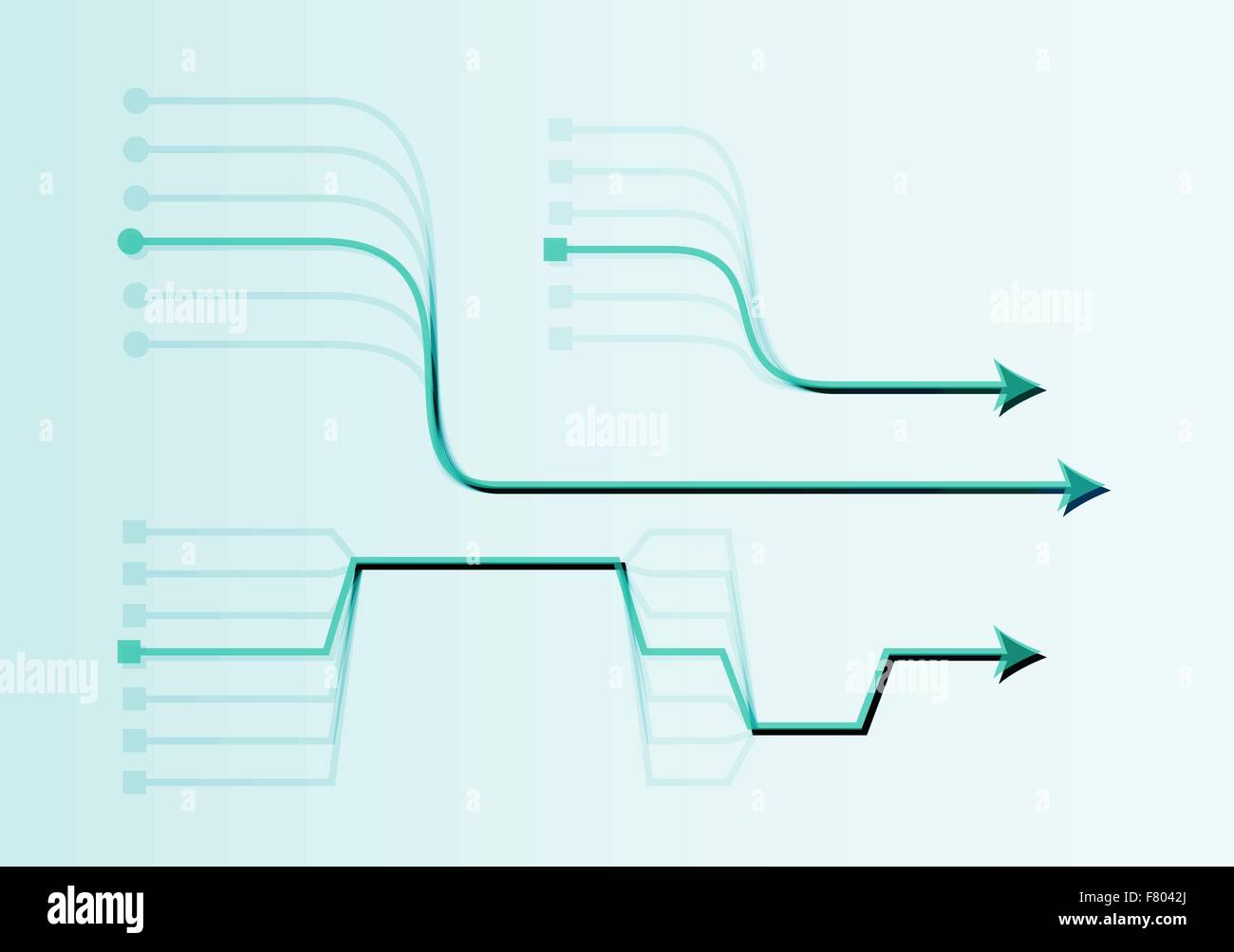 Arrows connected Stock Vector Images - Alamy