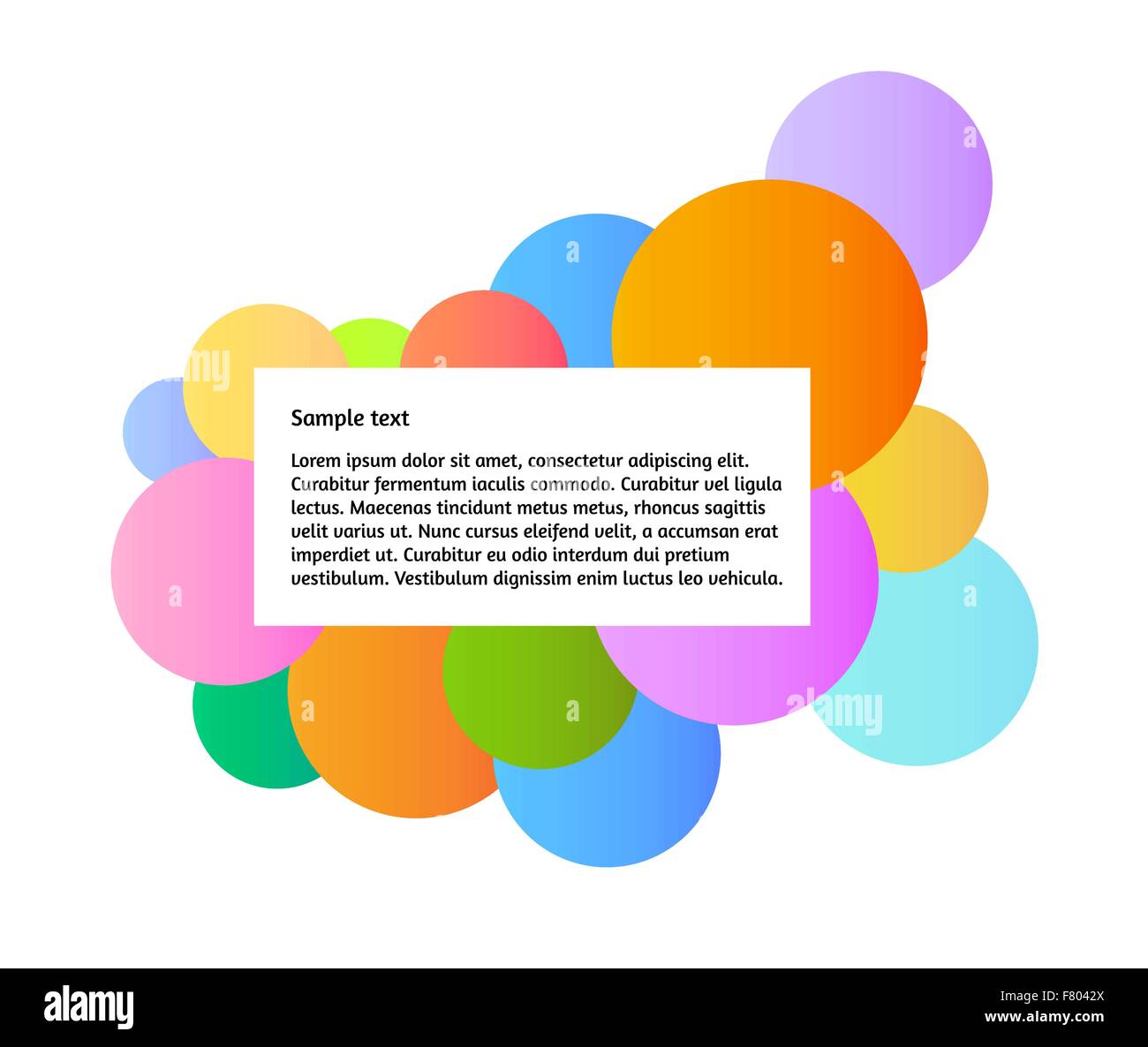 color graphic with information box Stock Vector Image & Art - Alamy