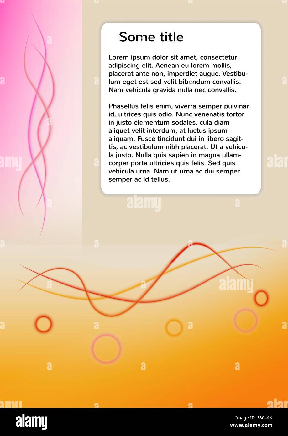 Design template title page Stock Vector Images - Alamy