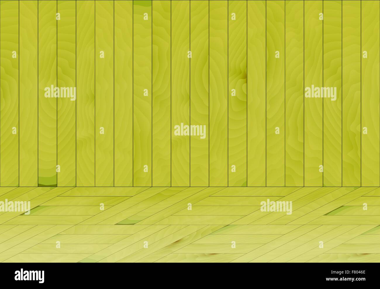 wooden room with green wood Stock Vector Image & Art - Alamy