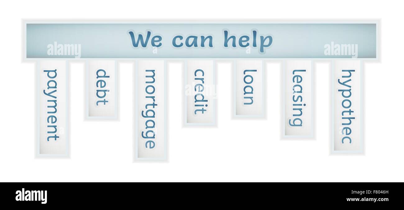 blue label with we can help Stock Vector Image & Art - Alamy