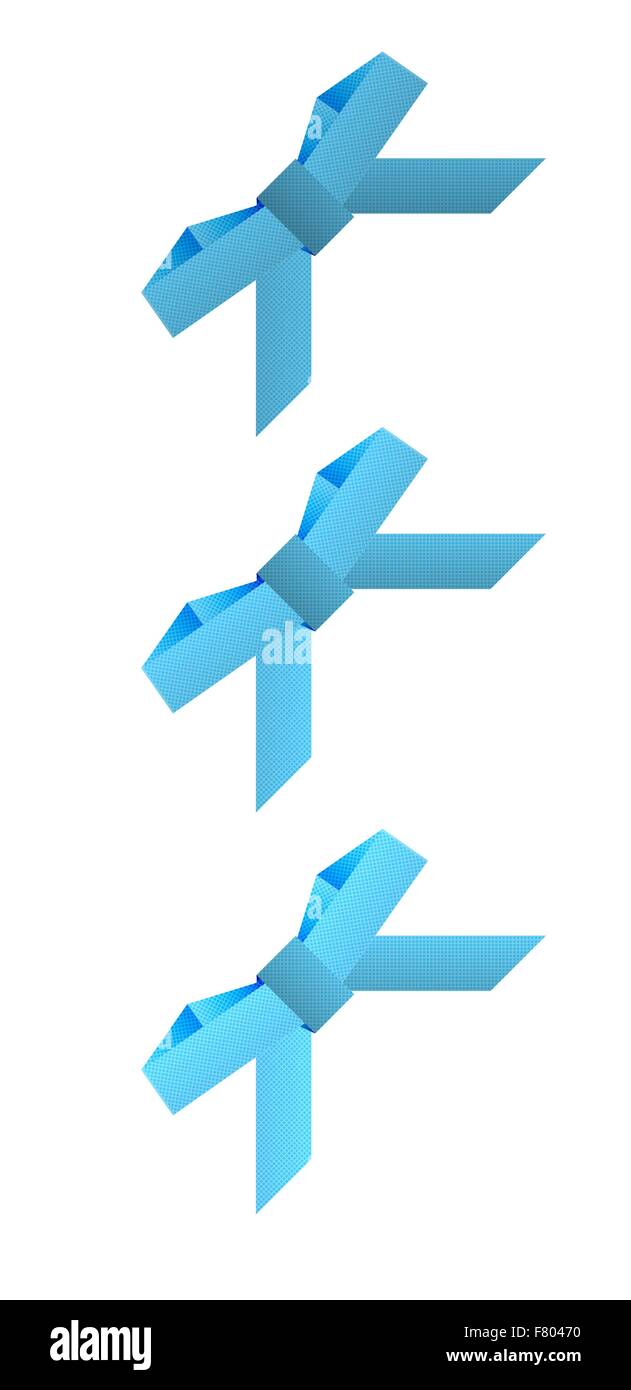 Blue bow tie wedding Stock Vector Images - Alamy