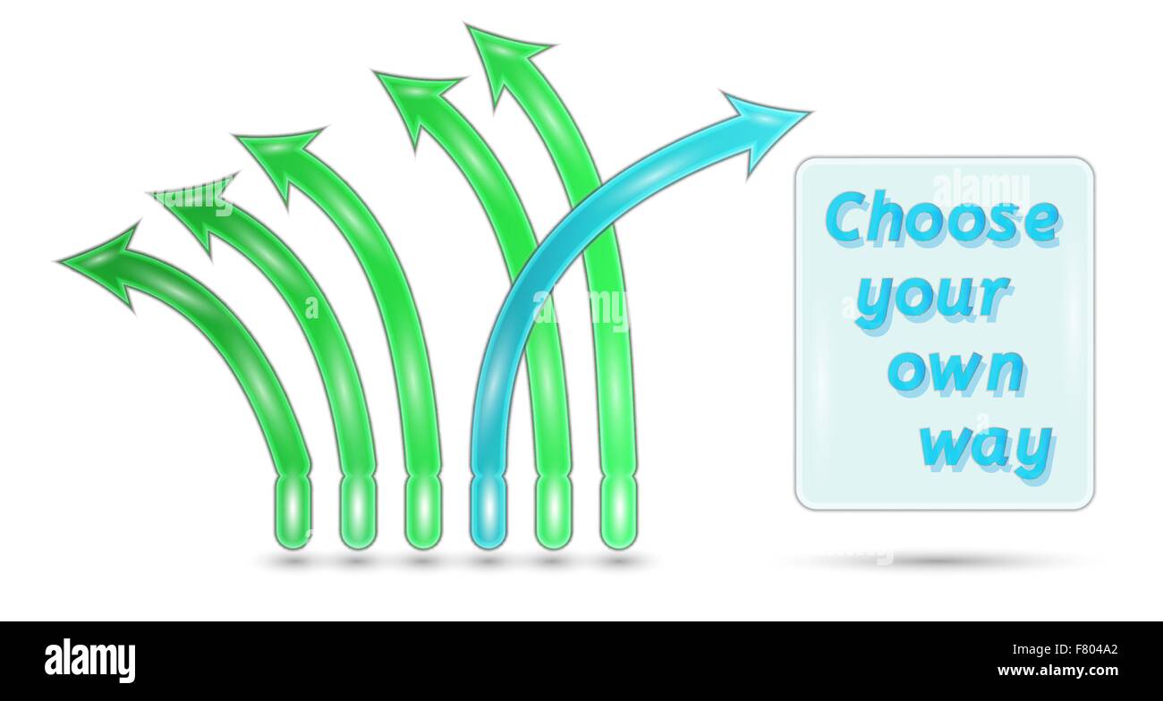 choose your own way Stock Vector Image & Art - Alamy