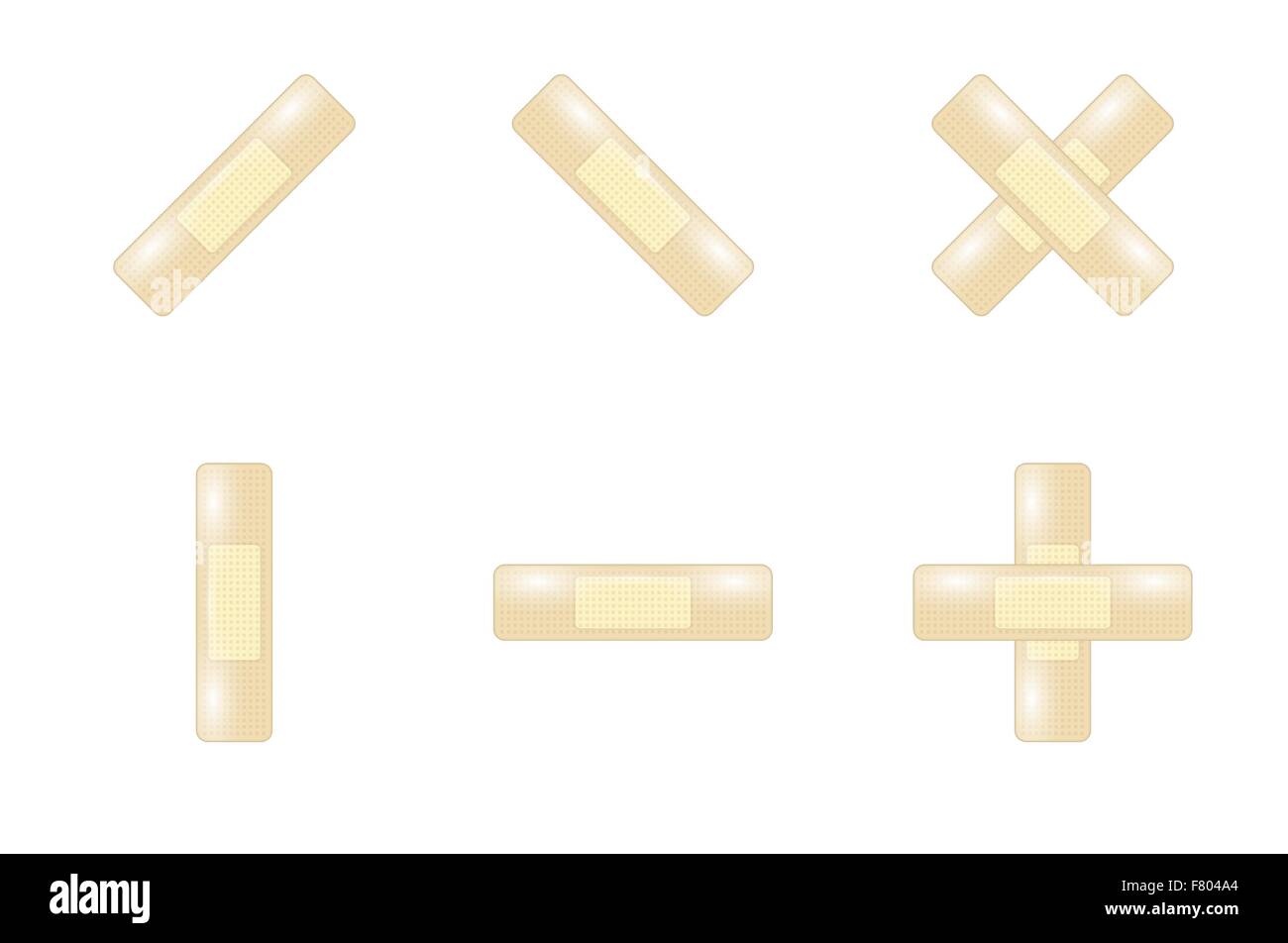 Cross bandage Stock Vector Images - Alamy