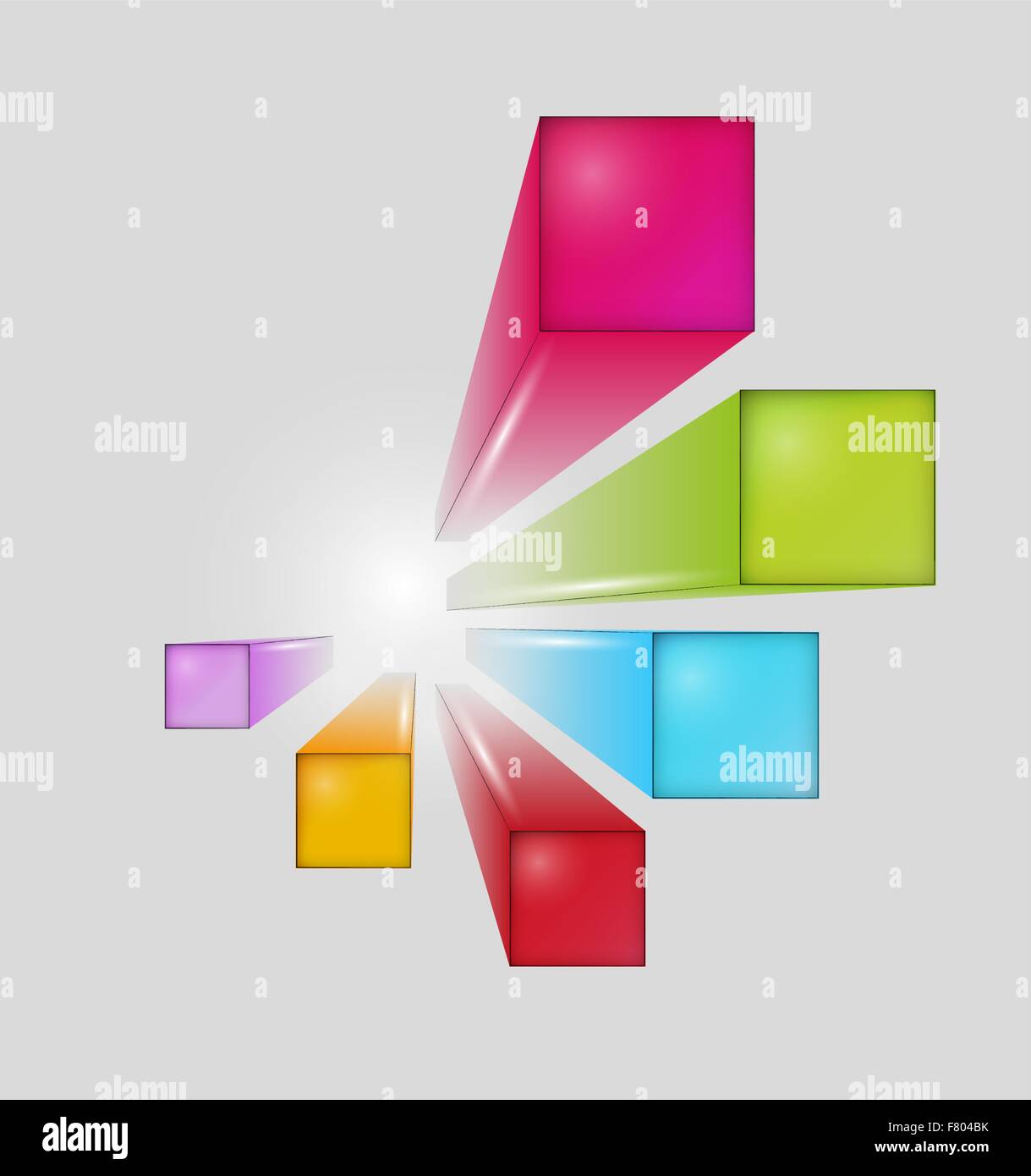 Three squares Stock Vector Images - Alamy