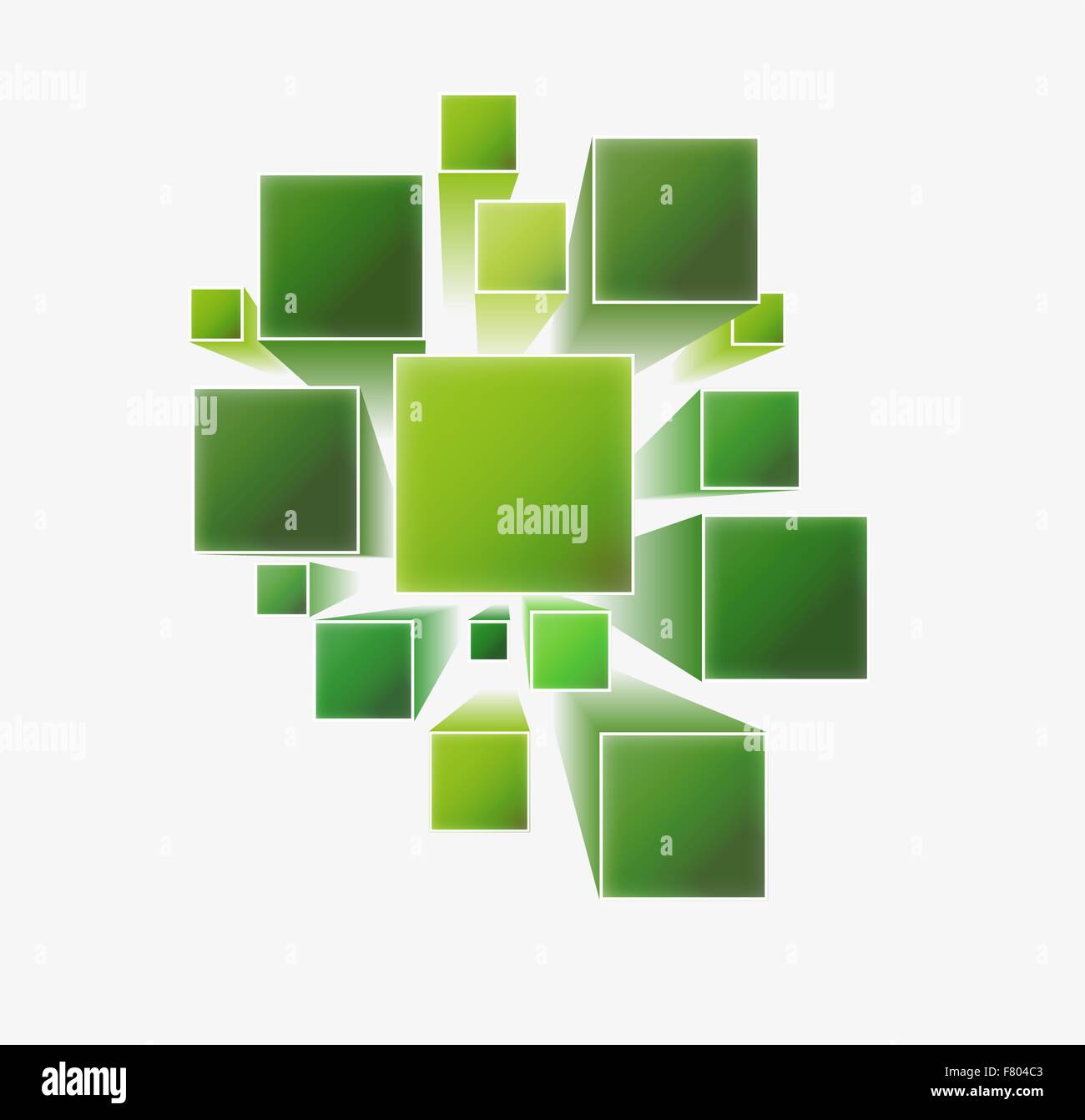 three dimensional squares Stock Vector Image & Art - Alamy