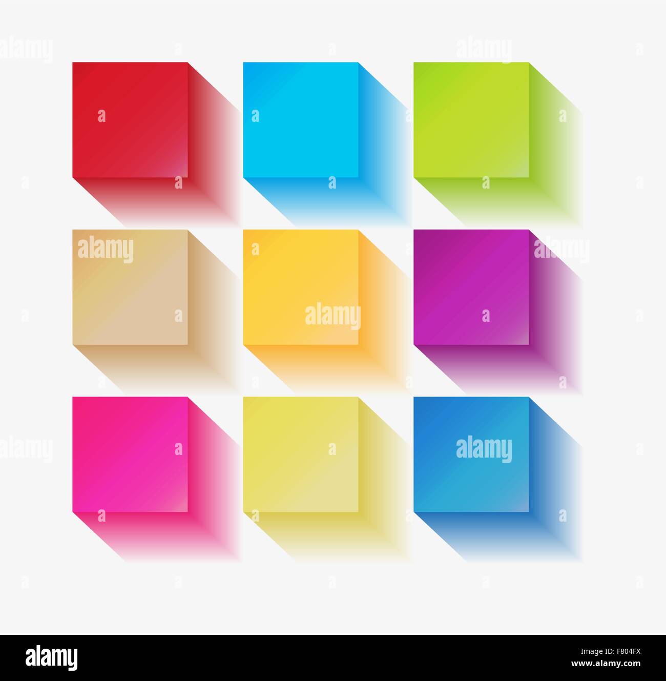 three dimensional squares Stock Vector Image & Art - Alamy