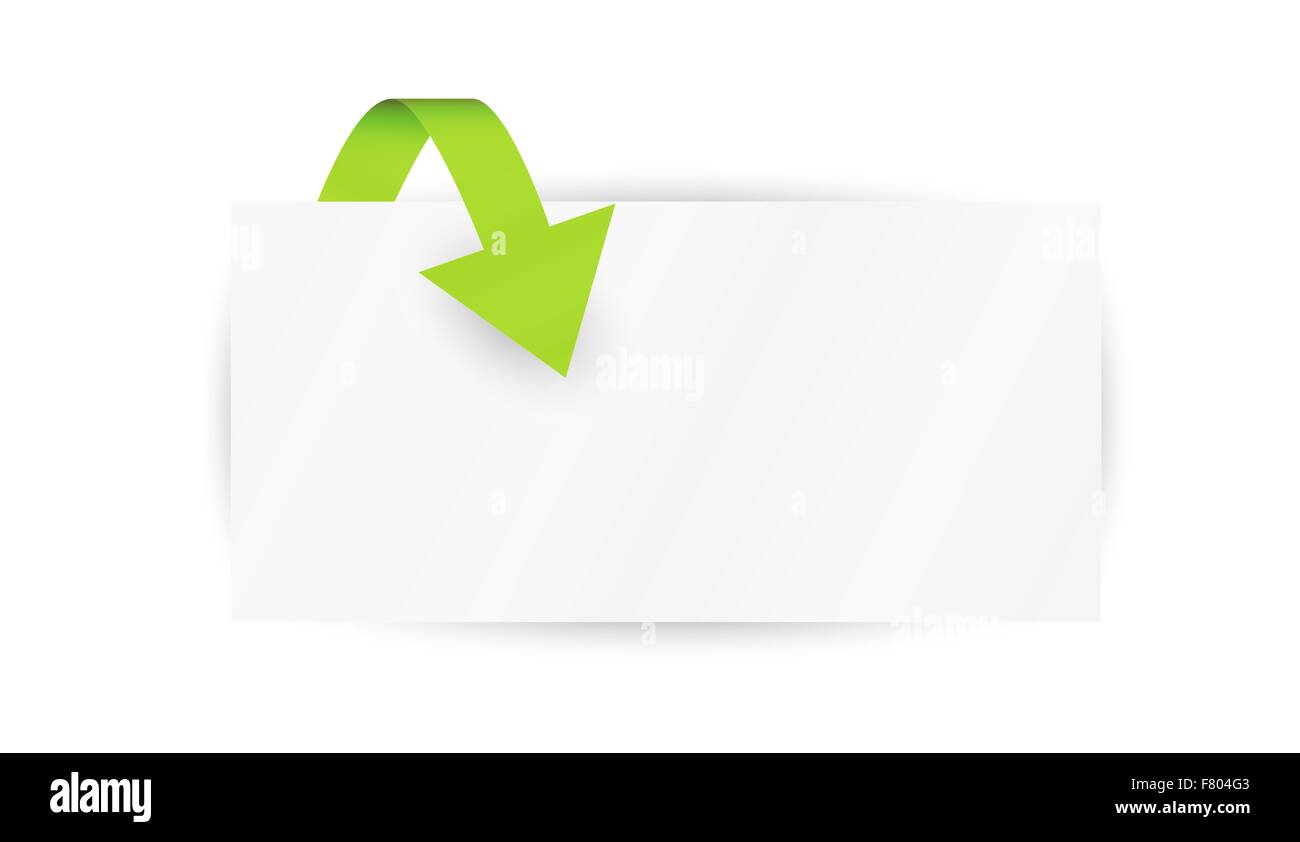 arrow and paper Stock Vector Image & Art - Alamy