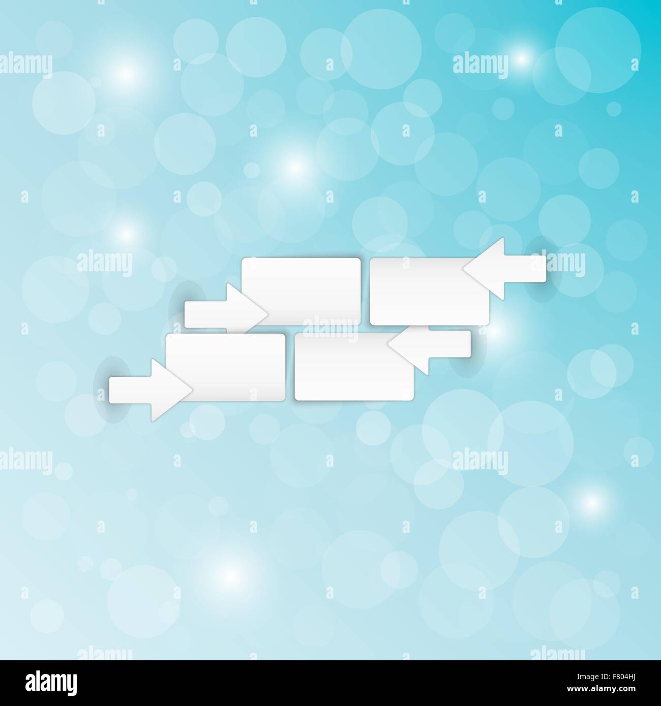 background with blank paper blocks and arrows Stock Vector Image & Art ...