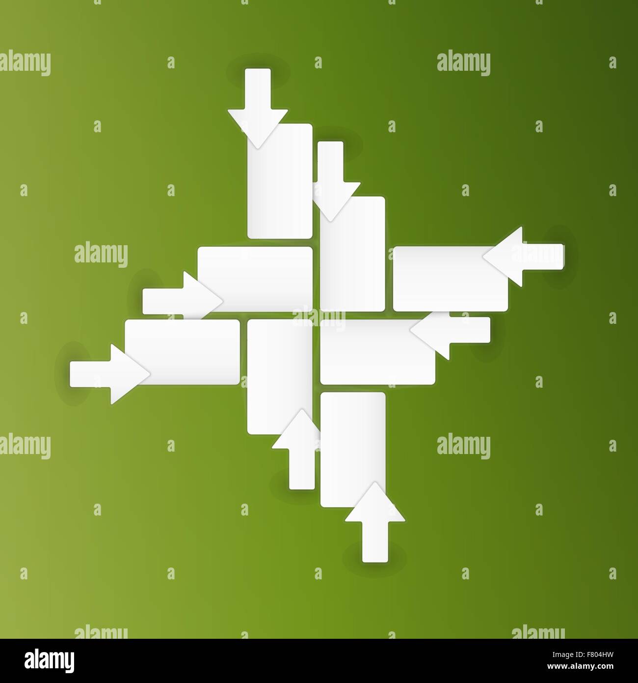 background with blank paper blocks and arrows Stock Vector Image & Art ...