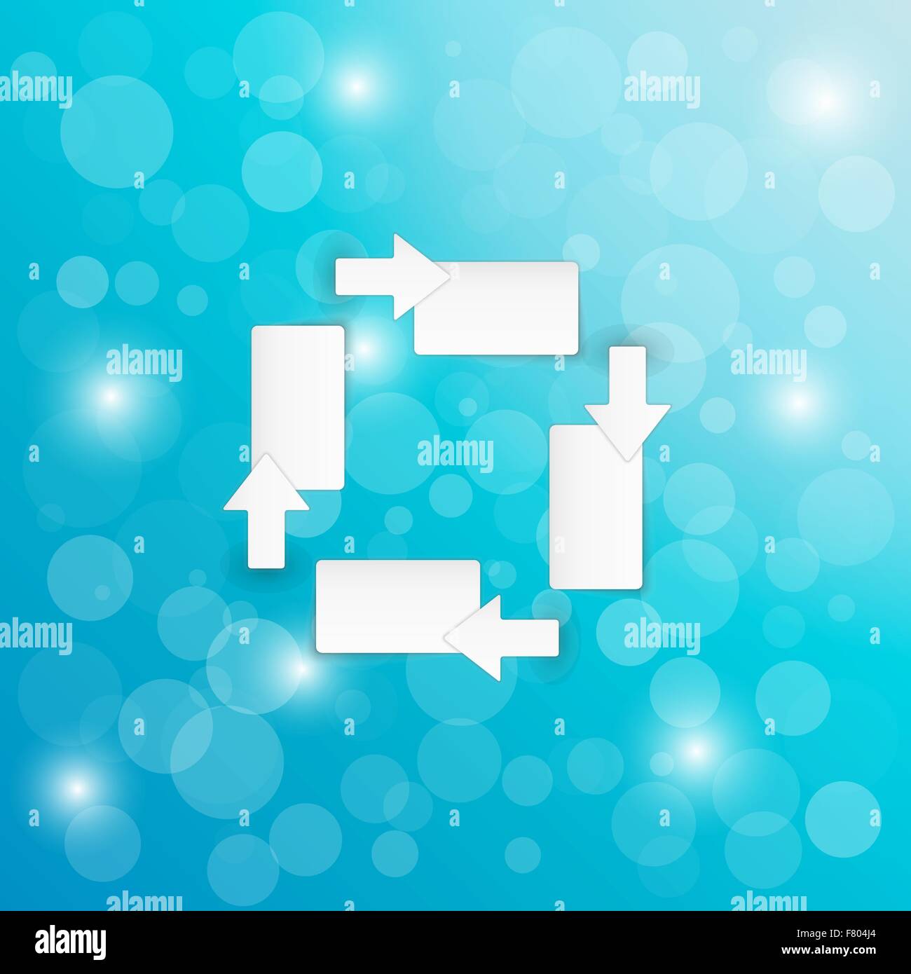 background with blank paper blocks and arrows Stock Vector Image & Art ...