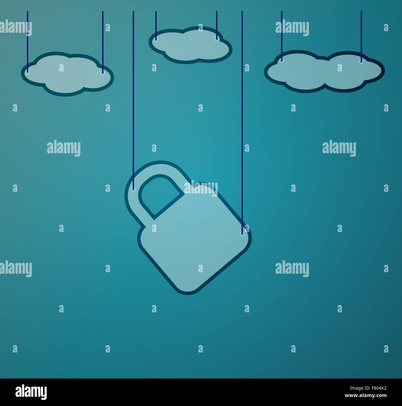 blue background with lock Stock Vector Image & Art - Alamy