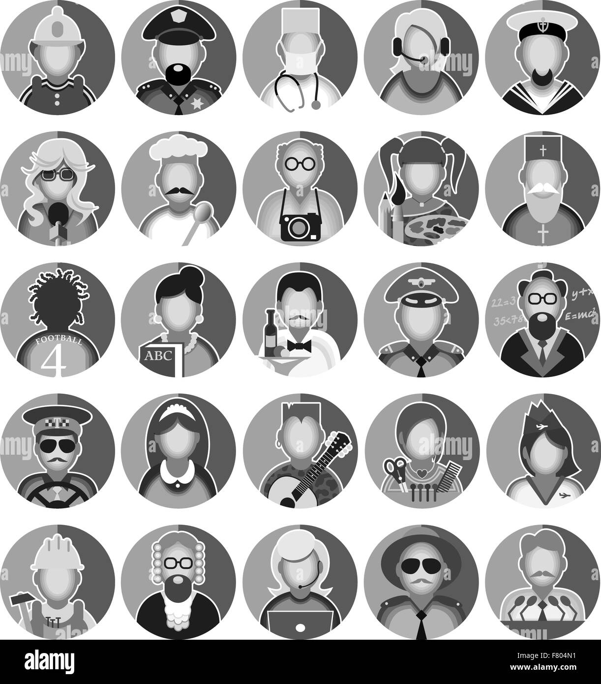 Doctor police illustration Black and White Stock Photos & Images - Alamy