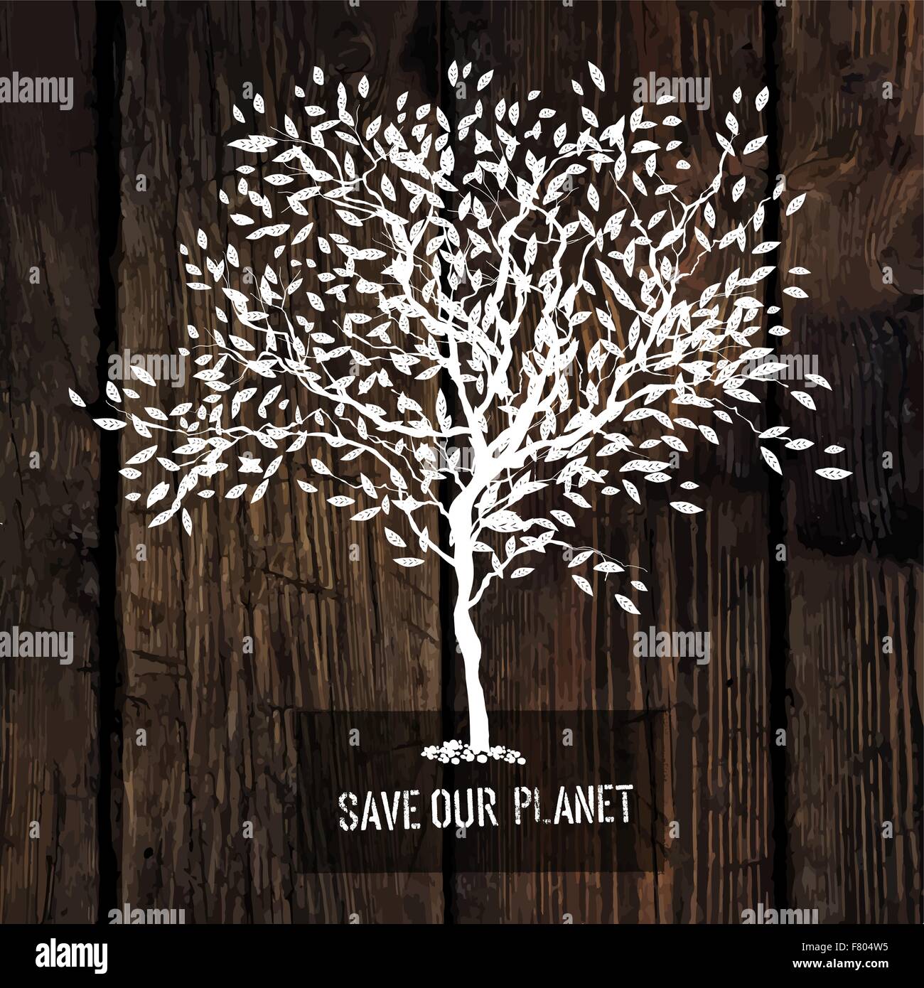 Paper on oak wood Stock Vector Images - Alamy