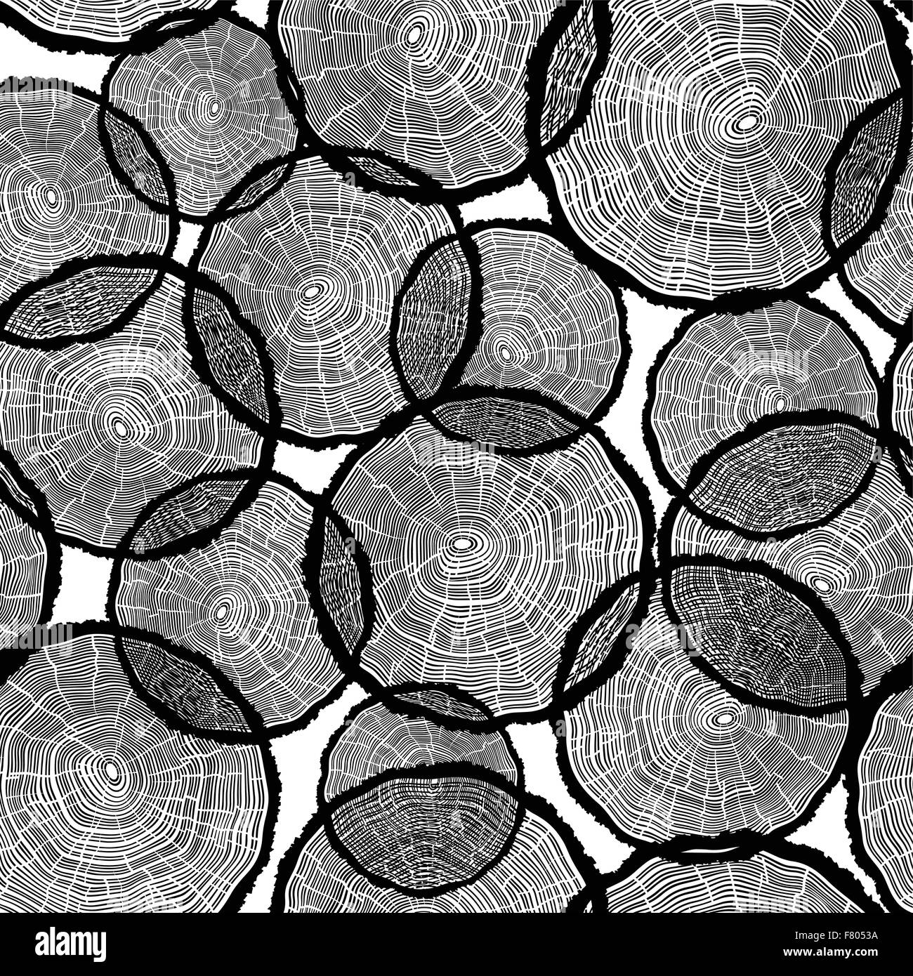 Tree Rings Illustration. Template for annual reports Stock Vector Image ...
