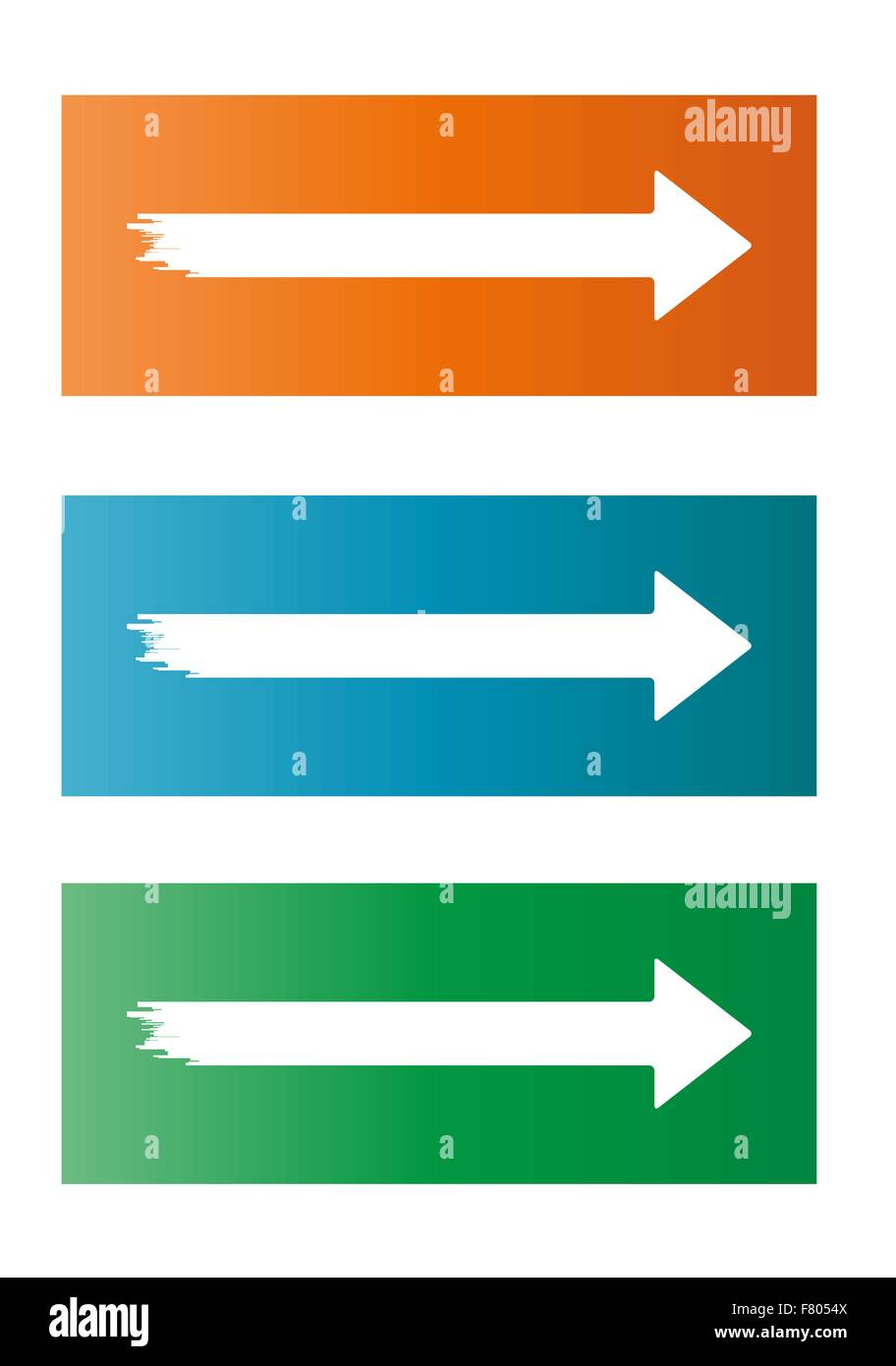 three different arrows Stock Vector Image & Art - Alamy