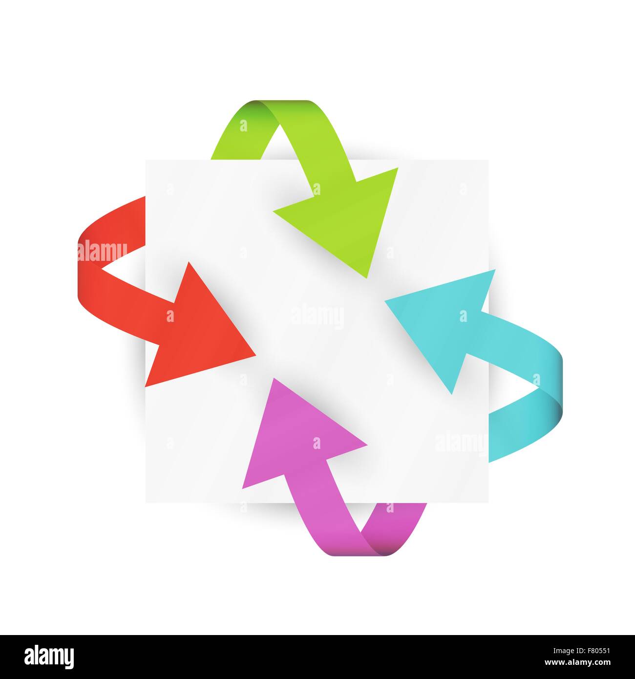 Four arrows vector hi-res stock photography and images - Alamy