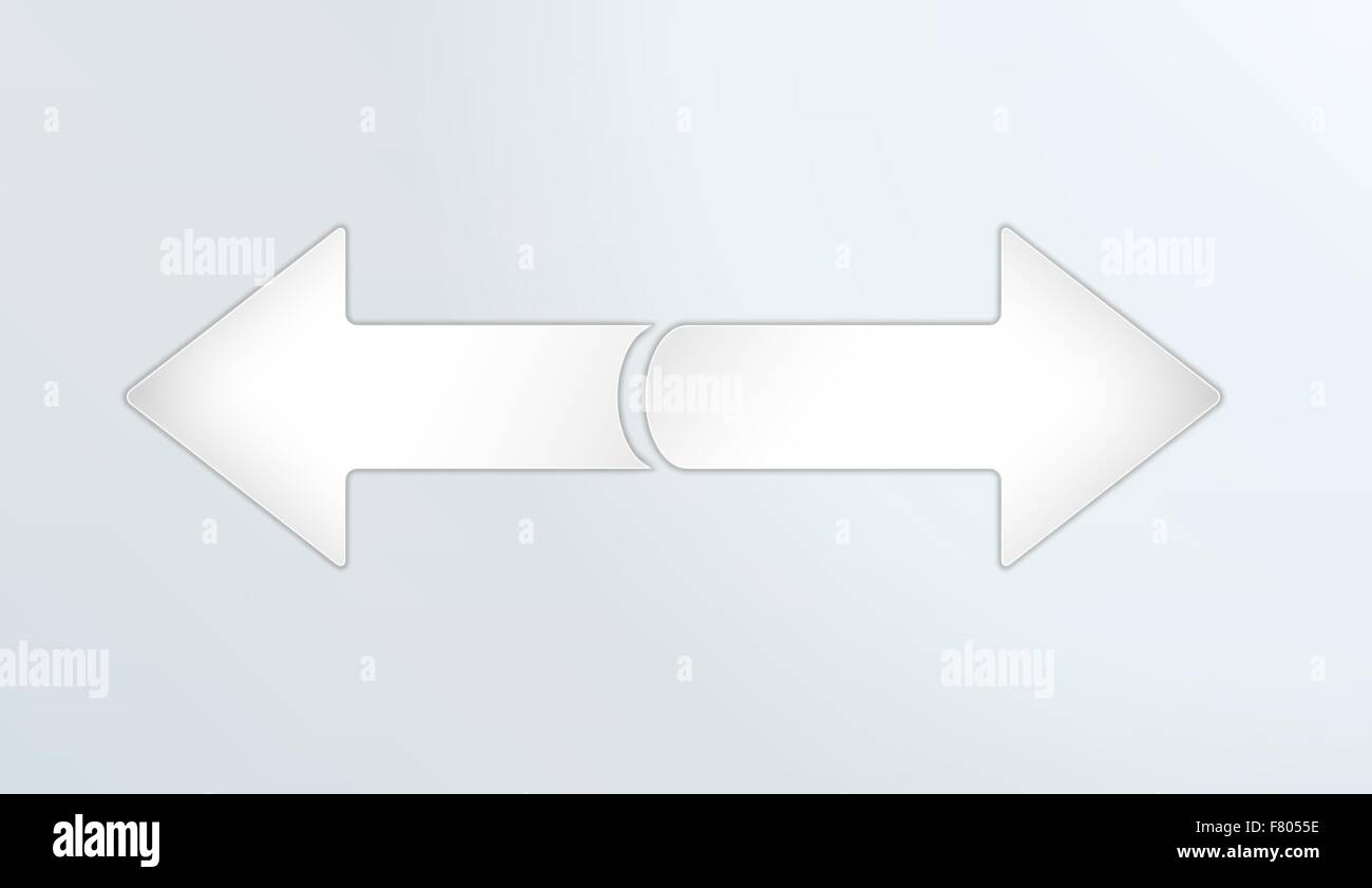 two inverse arrows Stock Vector Image & Art - Alamy