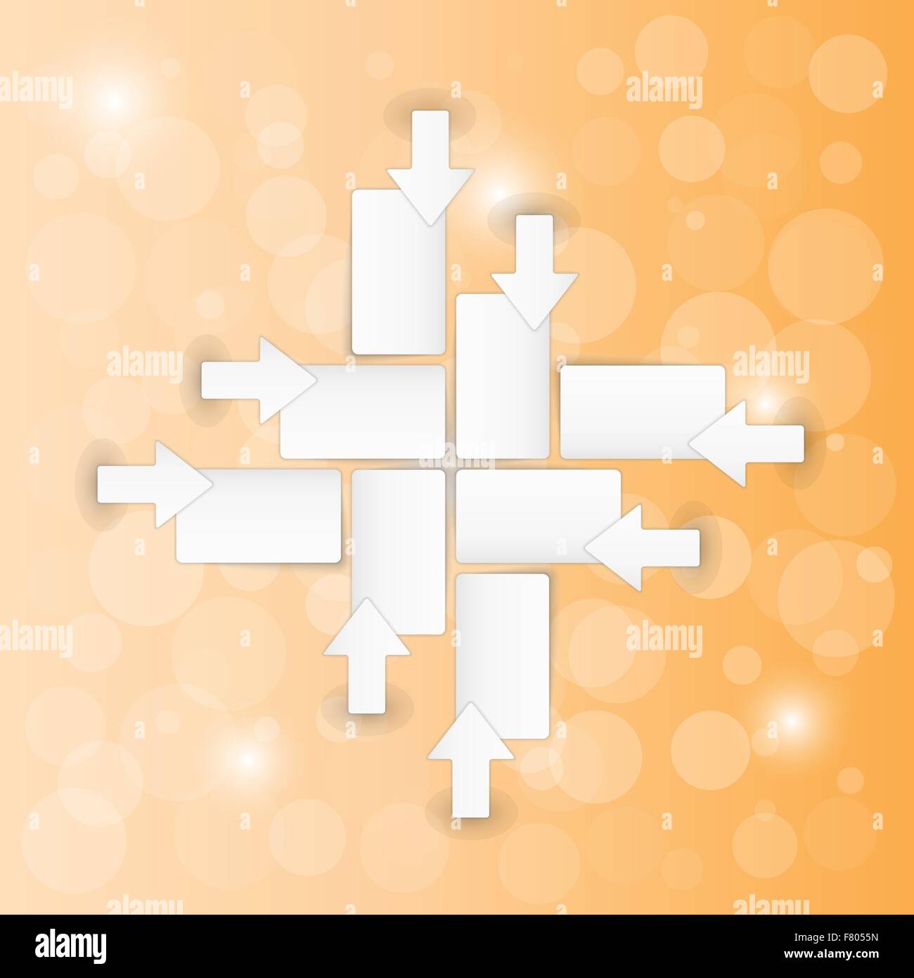 background with blank paper blocks and arrows Stock Vector Image & Art ...