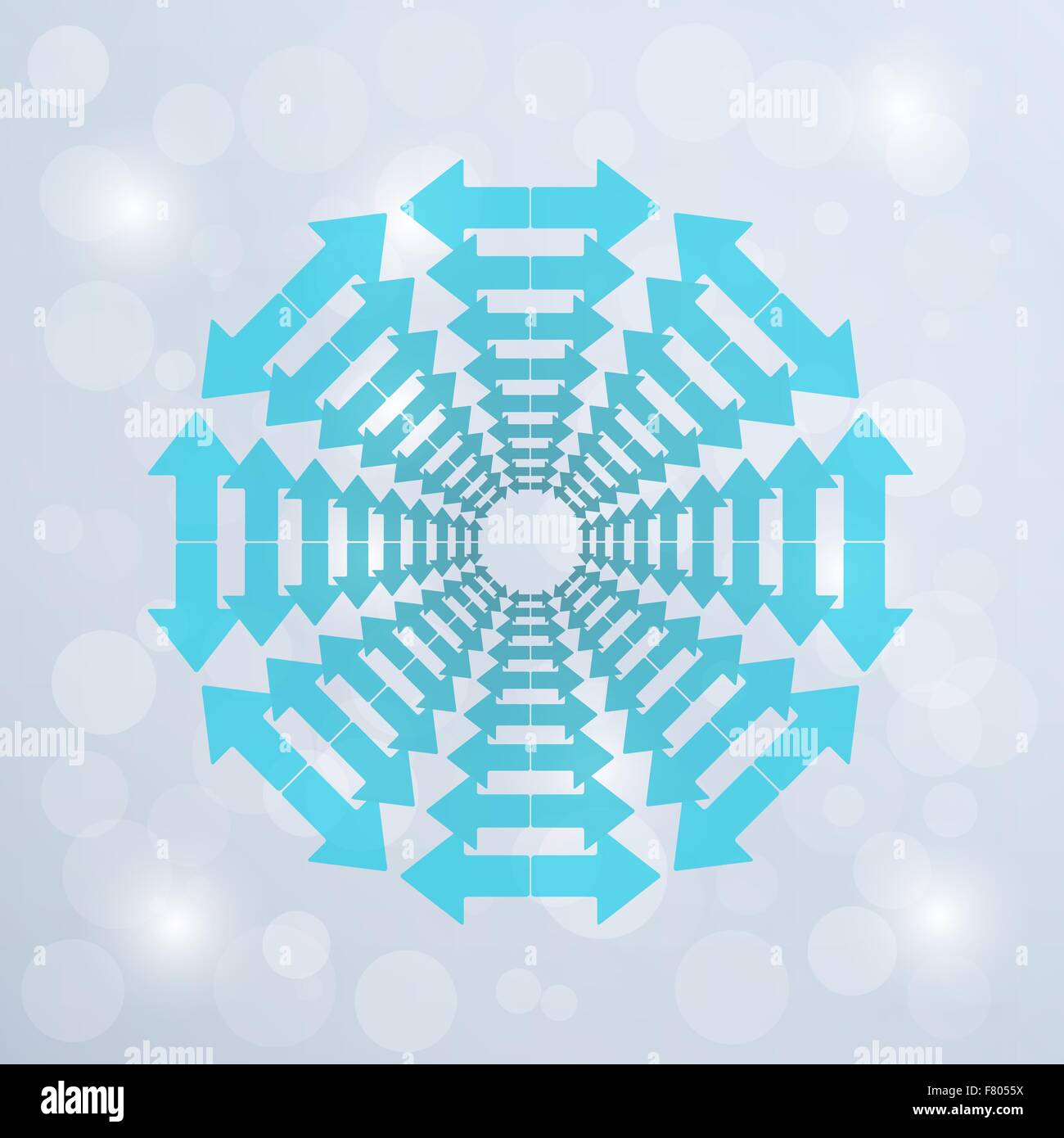 circle of inverse arrows Stock Vector Image & Art - Alamy