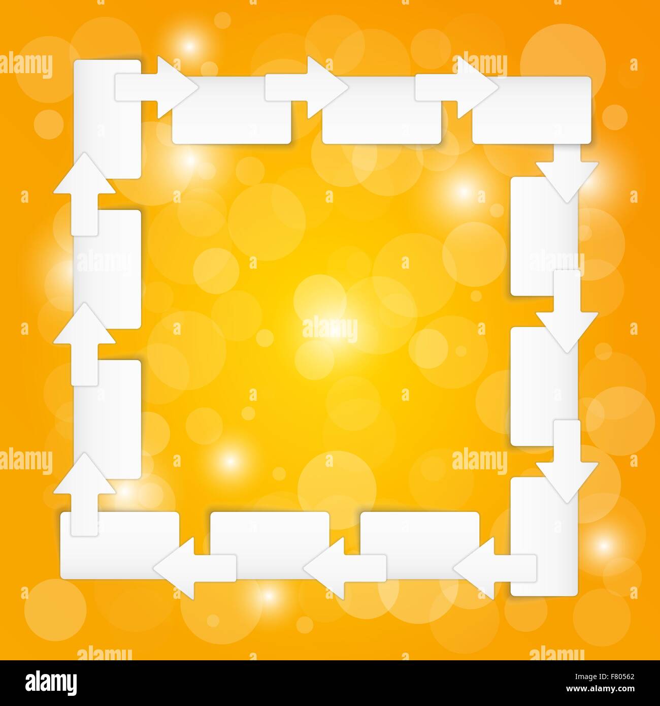 background with blank paper blocks and arrows Stock Vector Image & Art ...