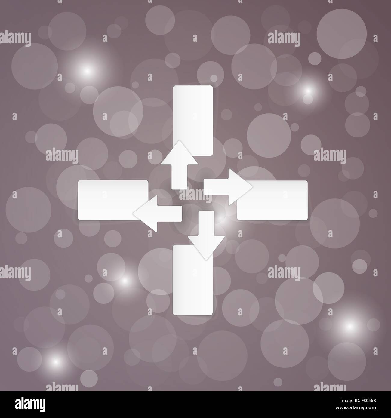 background with blank paper blocks and arrows Stock Vector Image & Art ...