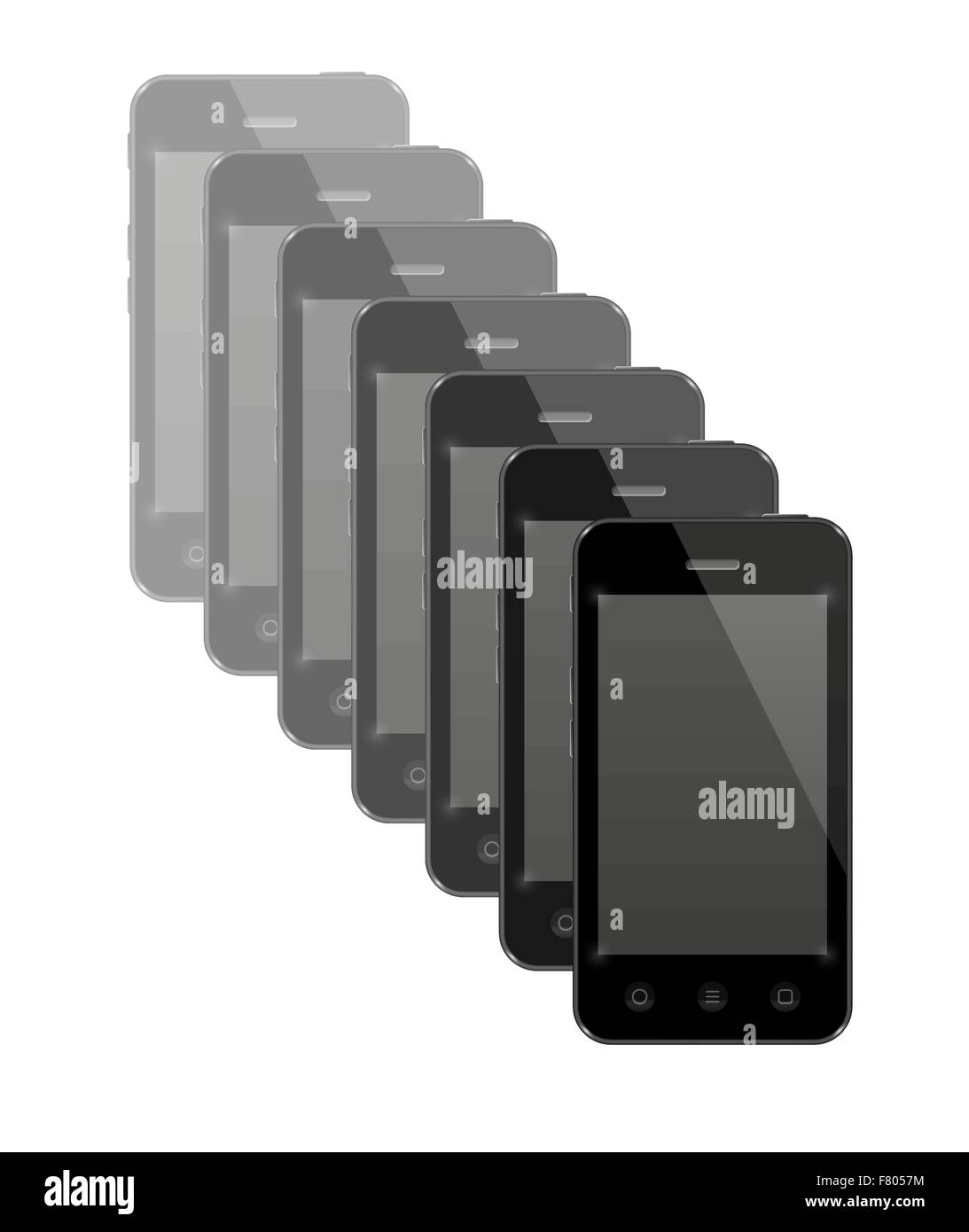 group of smartphones Stock Vector Image & Art - Alamy