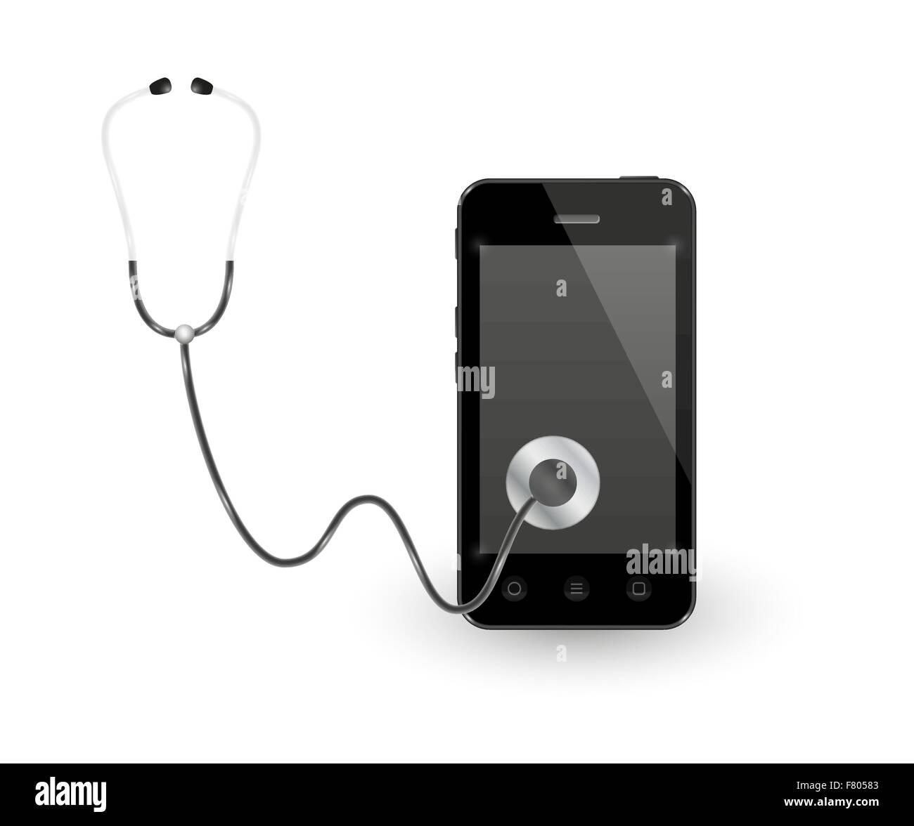 Doctor on mobile phone Stock Vector Images - Alamy