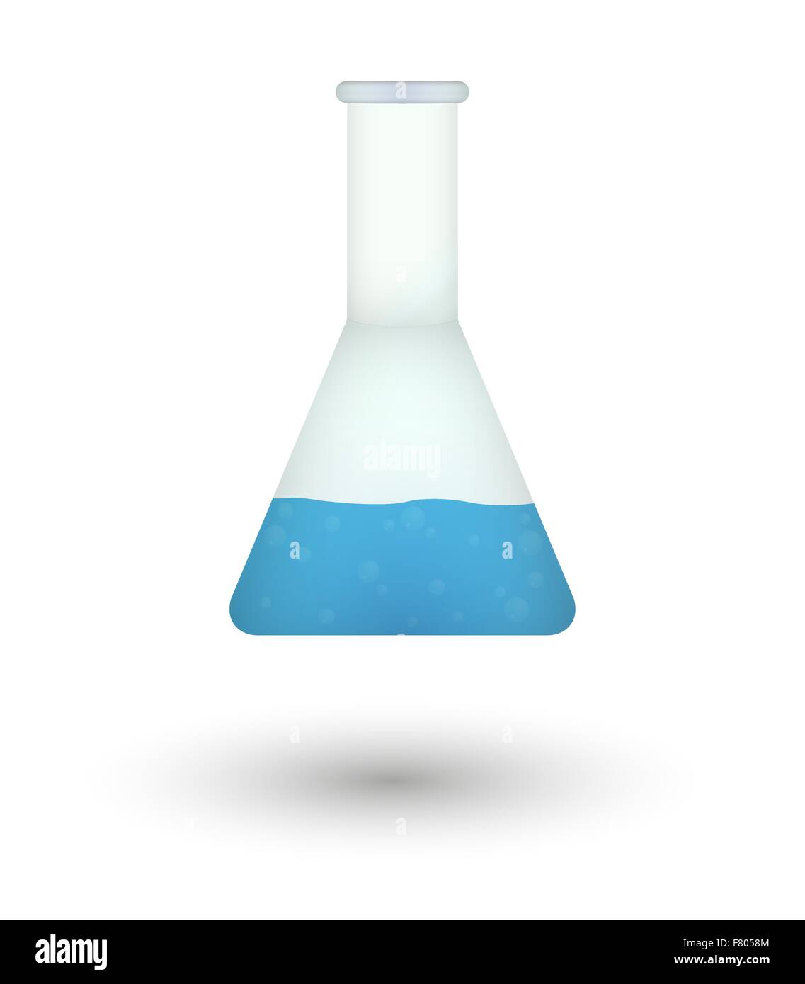 Biology science laboratory flask Stock Vector Images - Alamy