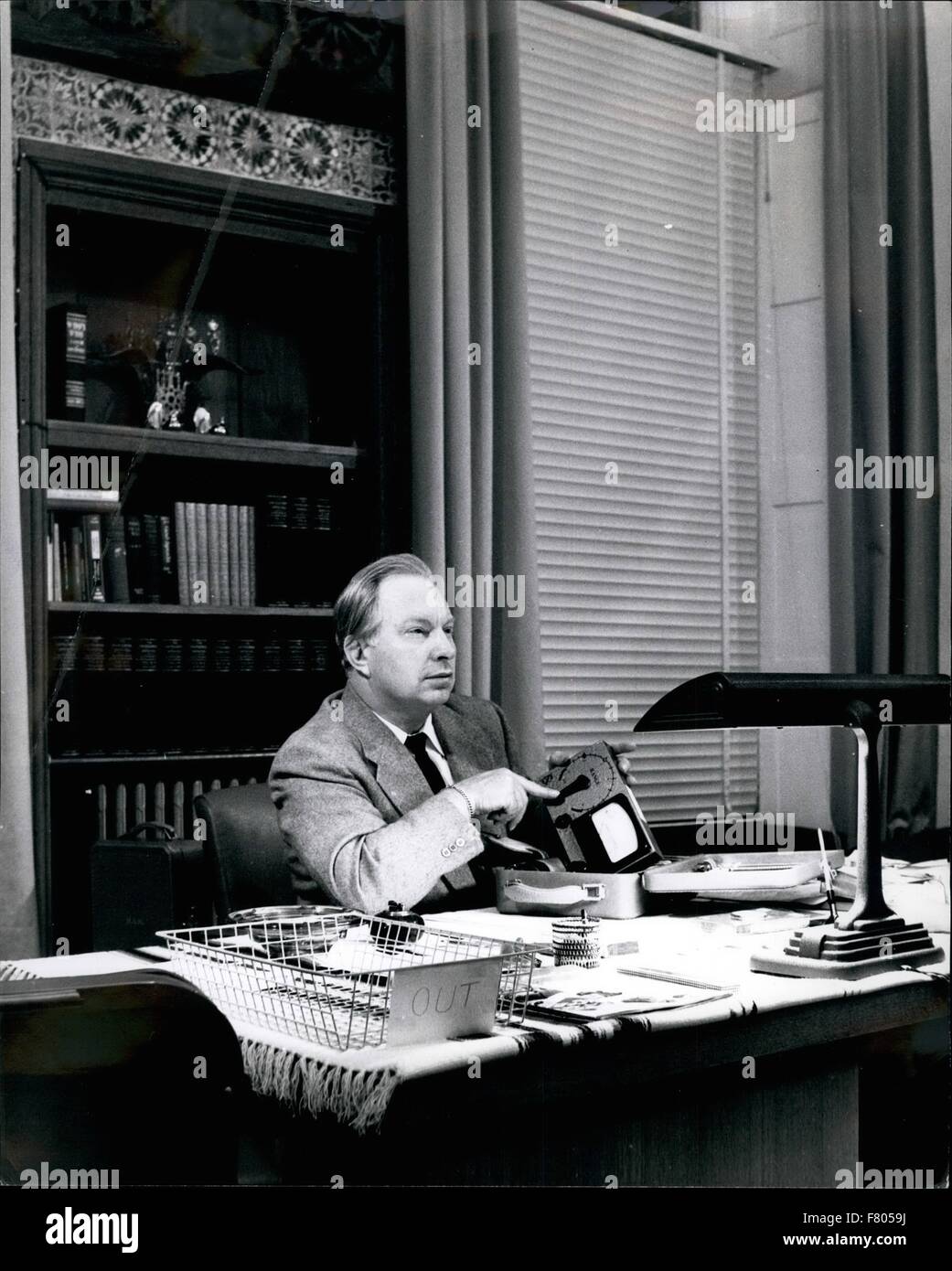 1981 - For Human Reaction: Dr. L Ron Hubbard at his desk with the ...