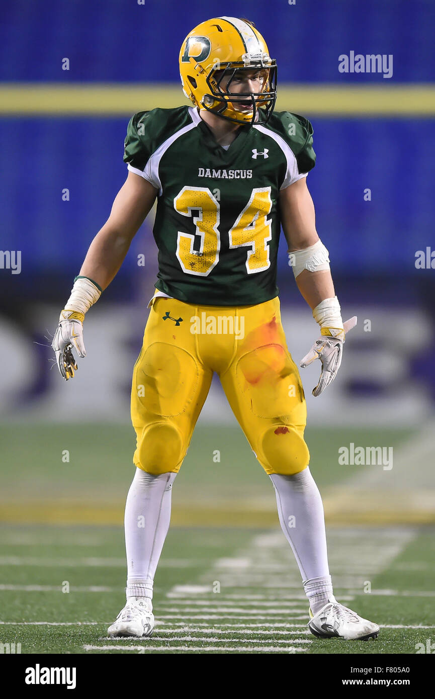 Baltimore, MD, USA. 03rd Dec, 2015. Damascus defensive back Jake Funk ...