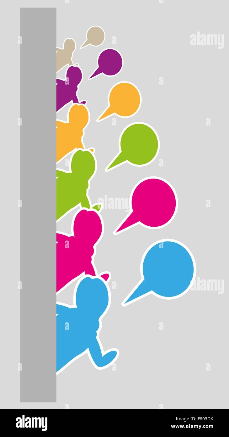 People chatting speech bubbles Stock Vector Images - Alamy