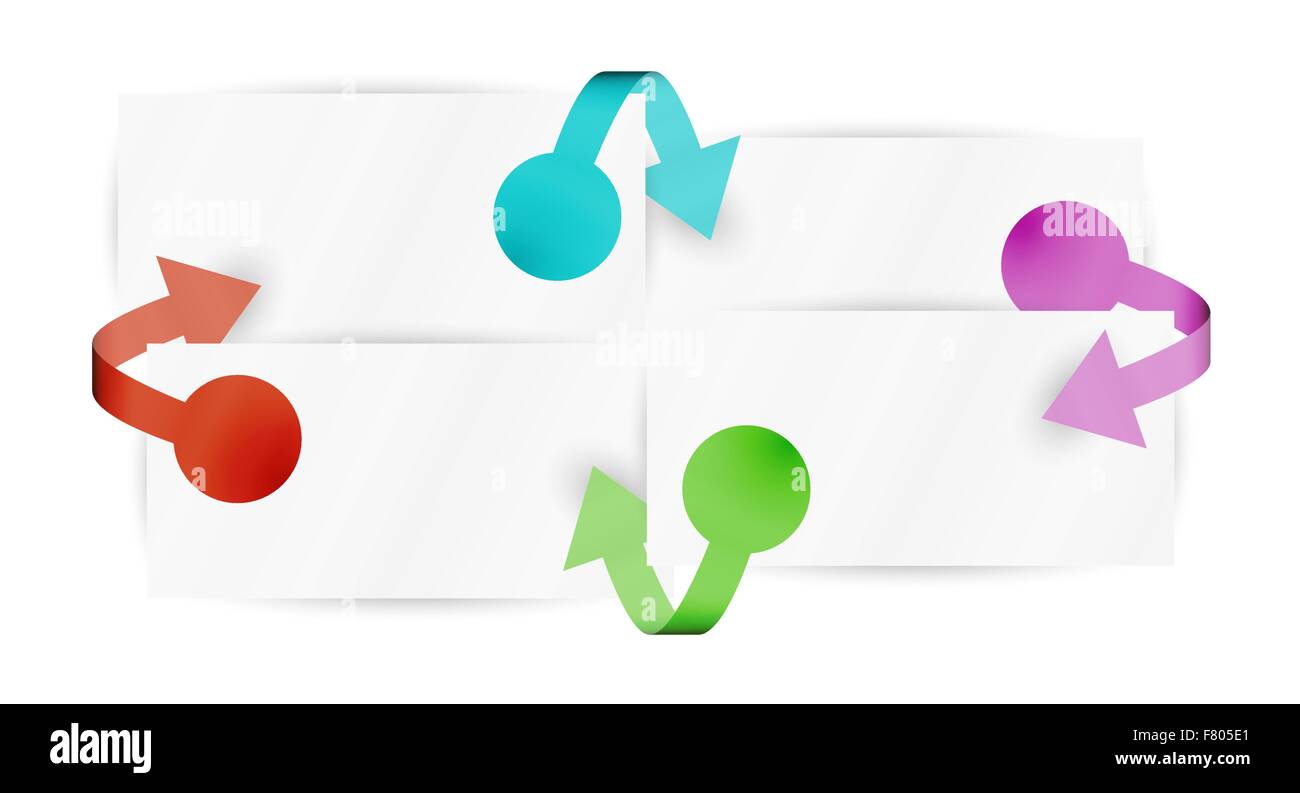 Black curved arrows direction Cut Out Stock Images & Pictures - Alamy