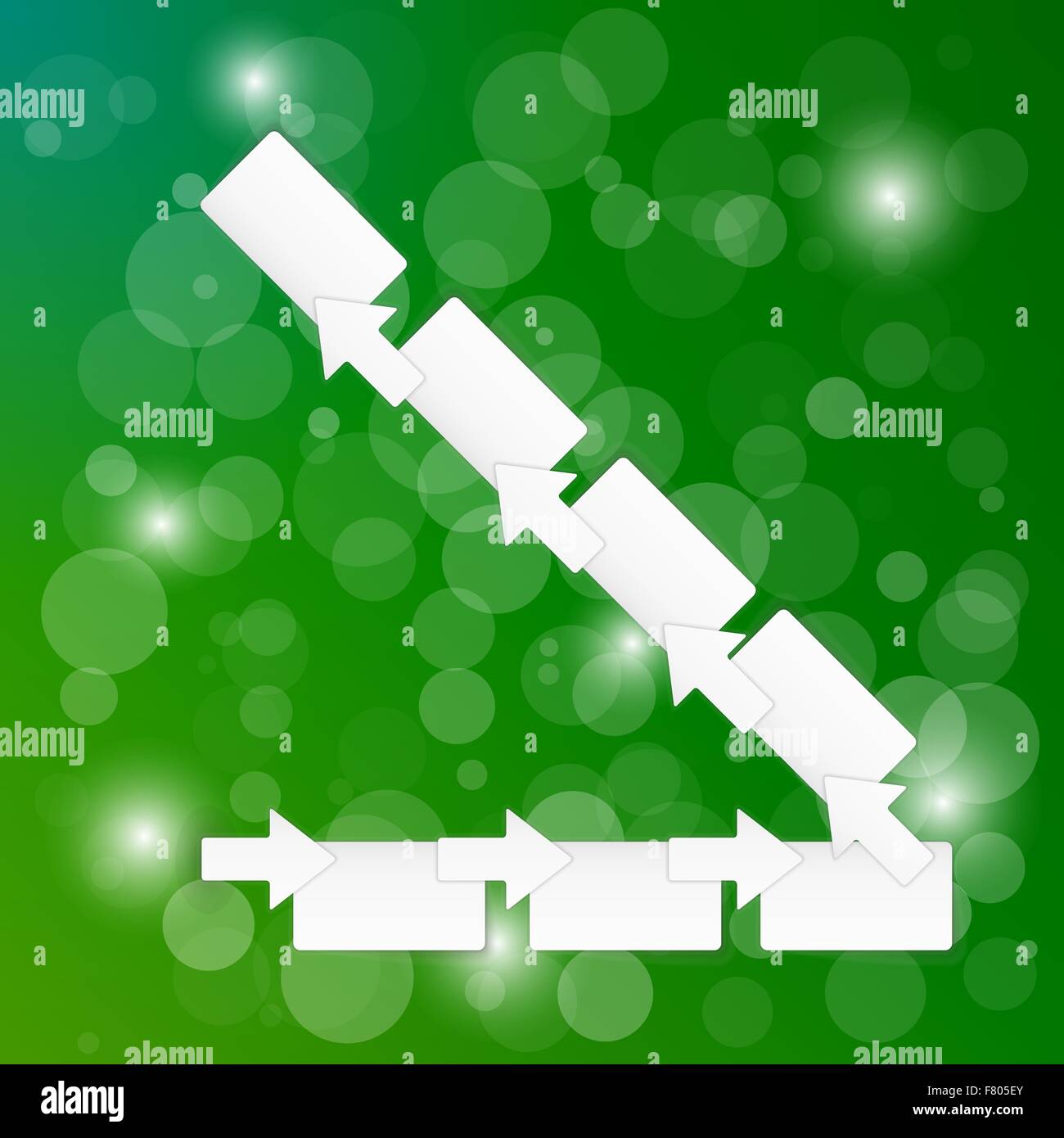 background with blank paper blocks and arrows Stock Vector Image & Art ...