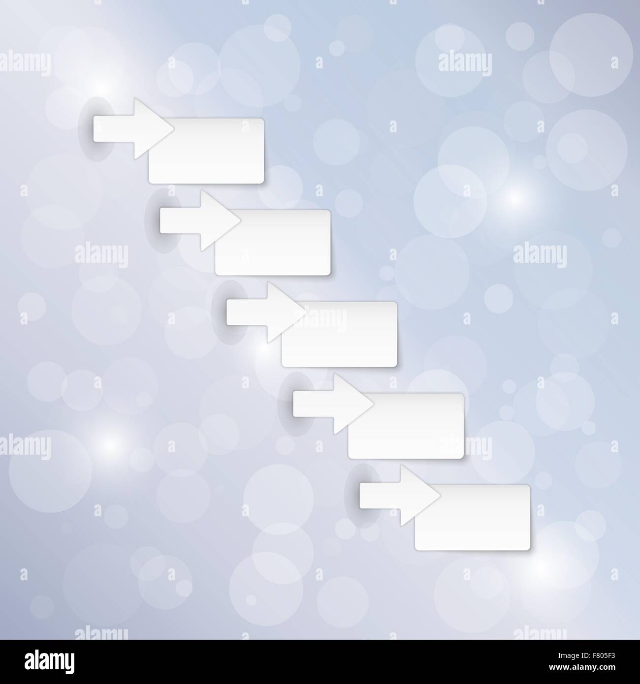 background with blank paper blocks and arrows Stock Vector Image & Art ...