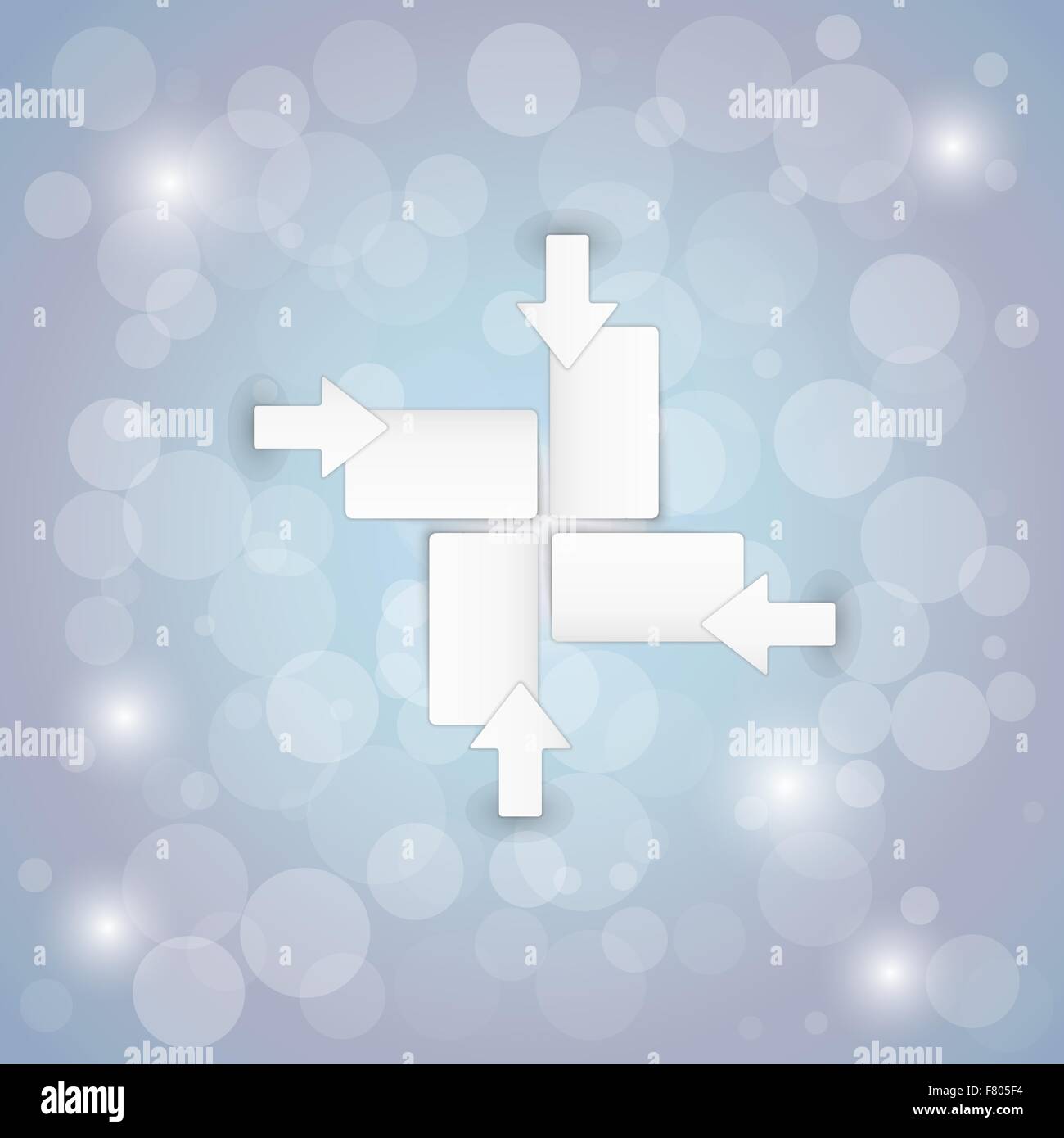 background with blank paper blocks and arrows Stock Vector Image & Art ...