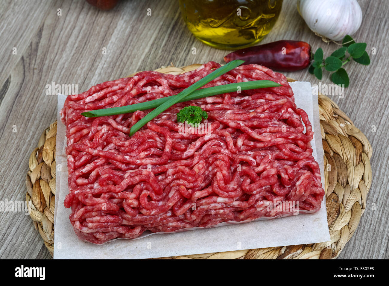 Raw Minced beef meat - ready for cooking Stock Photo - Alamy