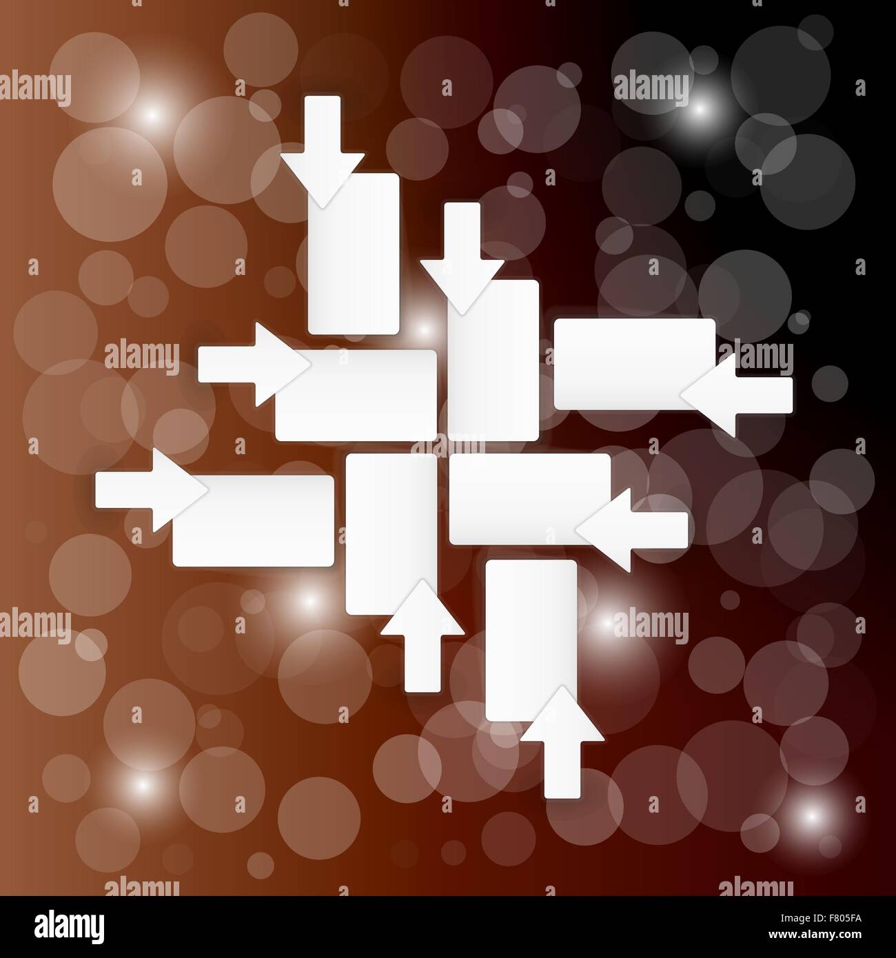 background with blank paper blocks and arrows Stock Vector Image & Art ...