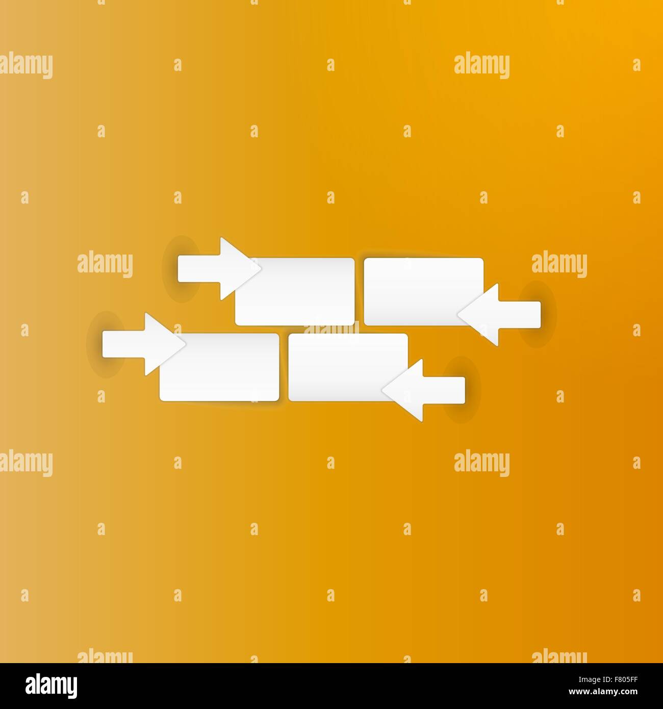 background with blank paper blocks and arrows Stock Vector Image & Art ...