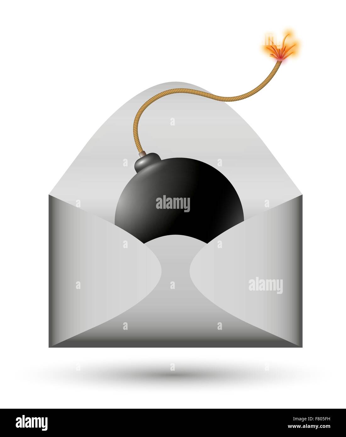Round bomb explosive Stock Vector Images - Alamy