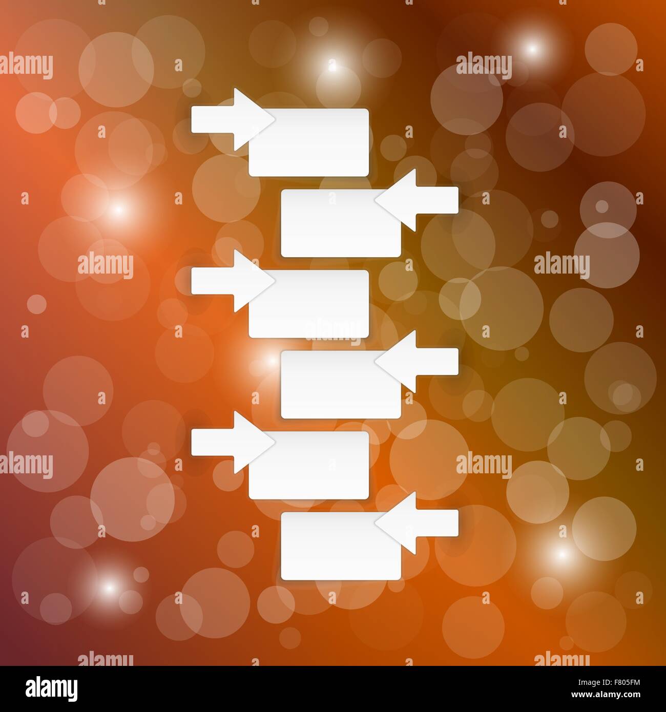 background with blank paper blocks and arrows Stock Vector Image & Art ...