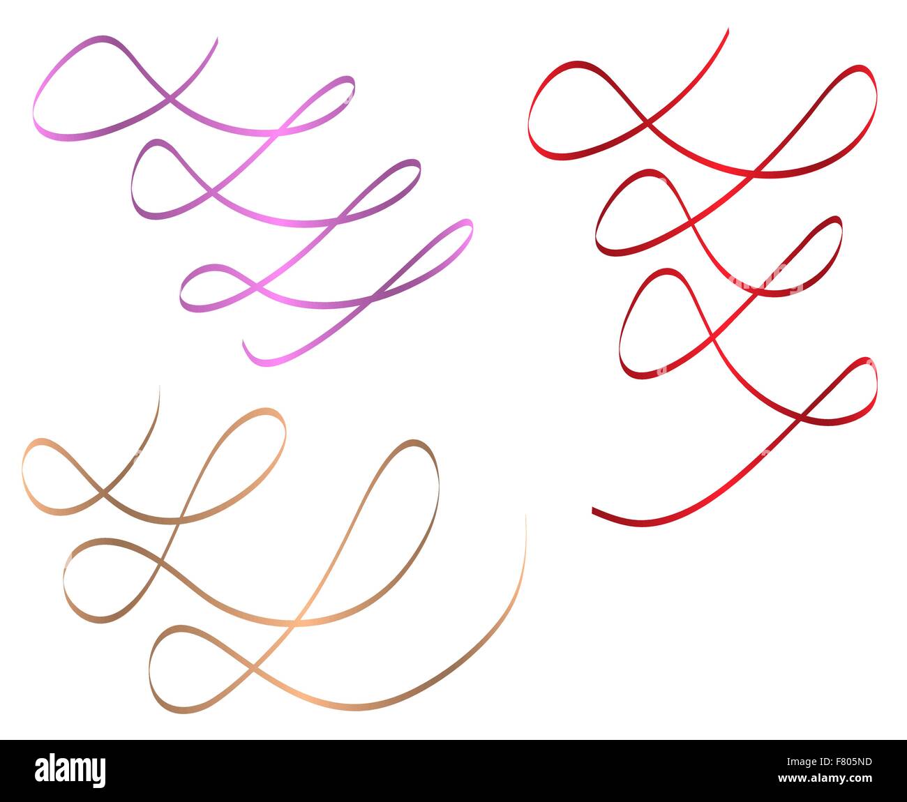 twisted shining ribbons Stock Vector Image & Art - Alamy