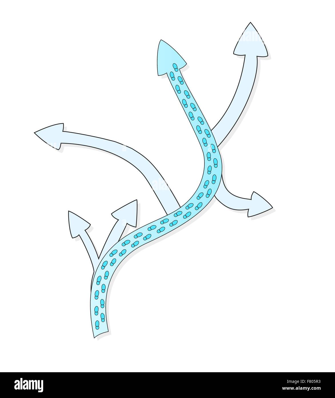 Pair of footprints Cut Out Stock Images & Pictures - Alamy