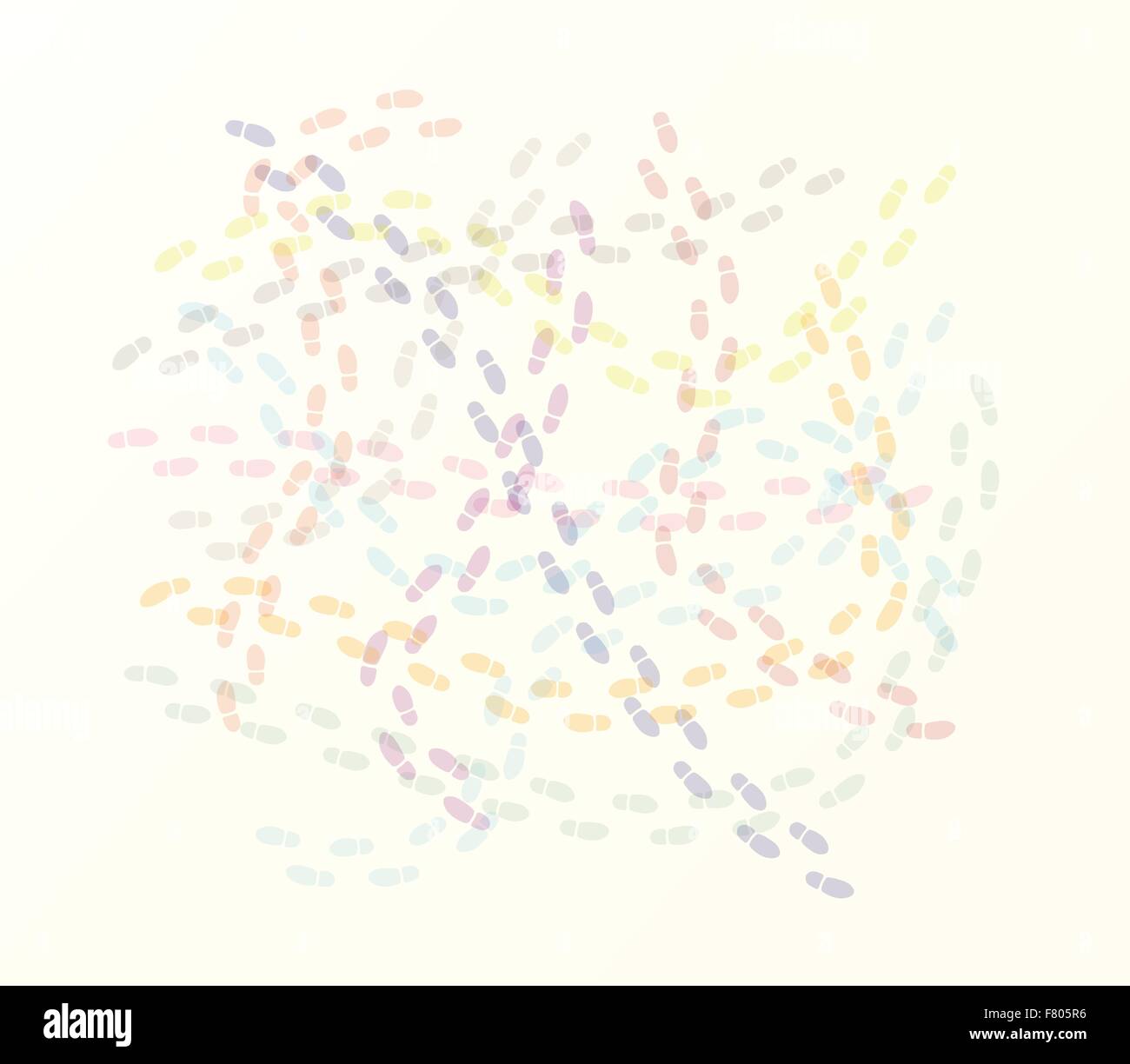 Many footprints Stock Vector Images - Alamy