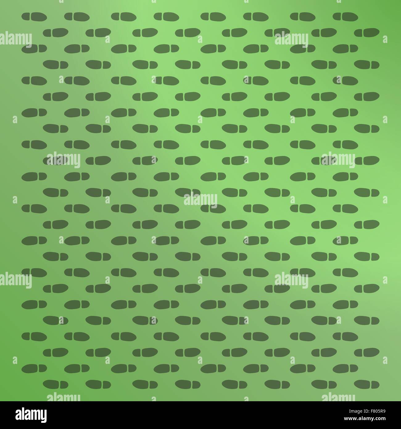 green background with footprints Stock Vector Image & Art - Alamy